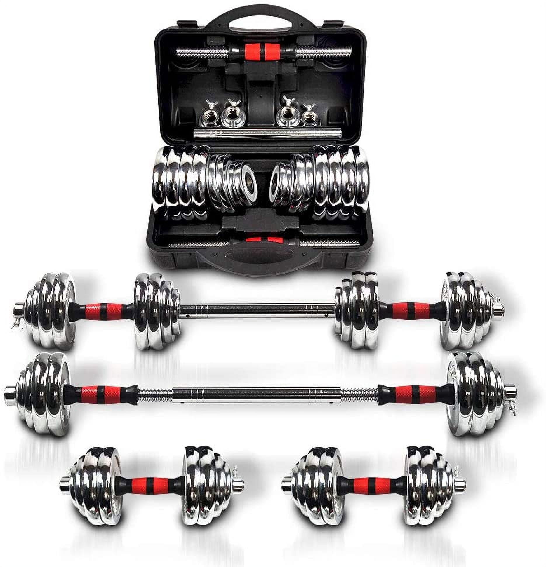 Walmart Adjustable Weight Dumbbells, Home Gym Cast Iron Barbell Sets ...