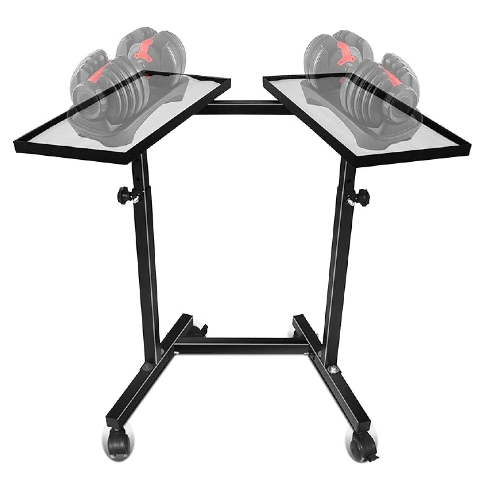 Adjustable Dumbbell Weight Rack Stand With Wheels – Heavy Duty Weight ...