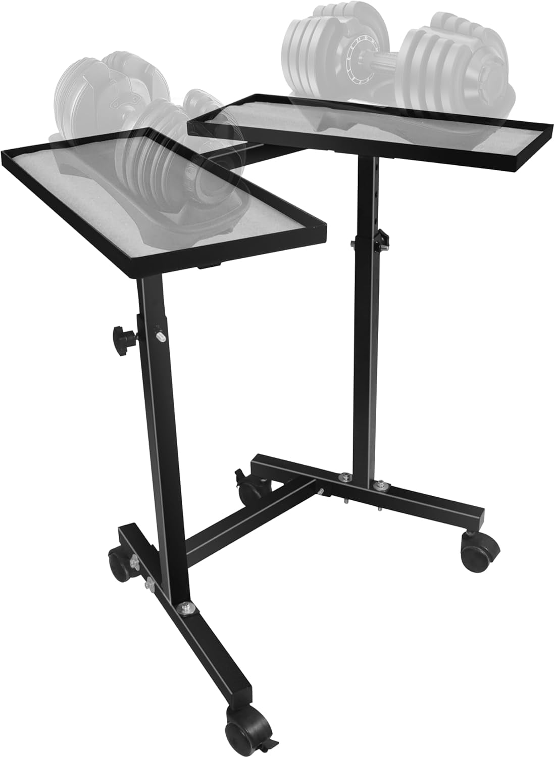 Adjustable Dumbbell Weight Rack Stand With Wheels – Heavy Duty Weight ...