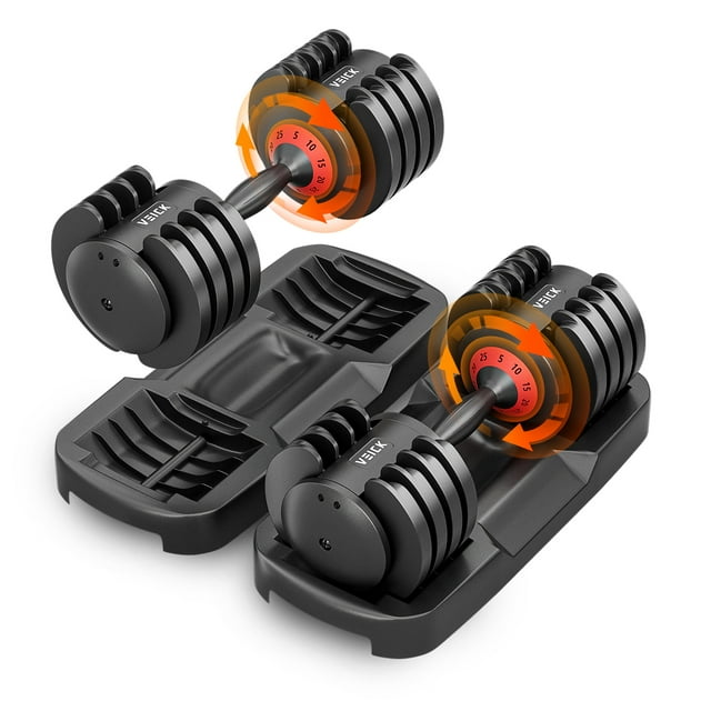 Adjustable Dumbbells 25lb*2 set Dumbbell 50LBS Pair Adjustable Free ...