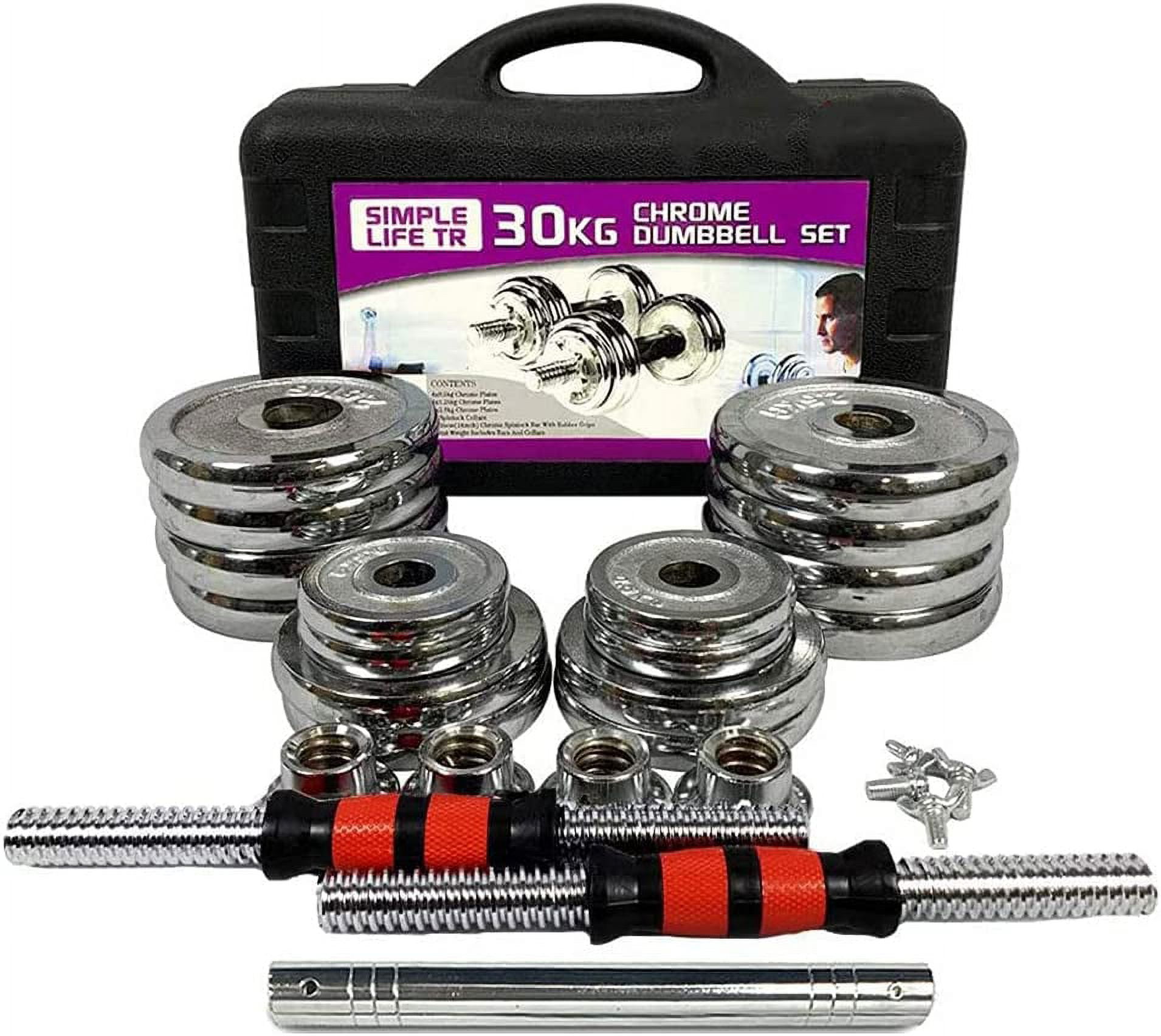 Adjustable Dumbbells Set 44 LB / 66 LB / 110 LB Home Weight Lifting ...