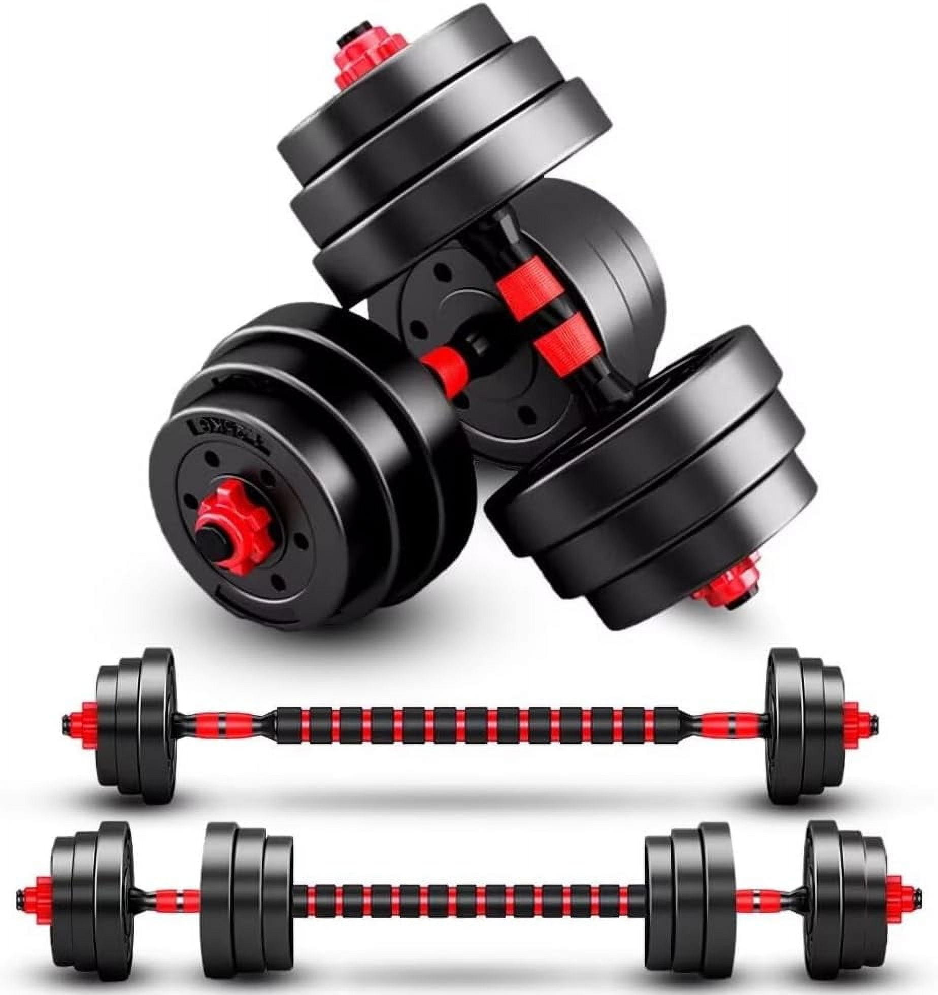 Adjustable-Dumbbells-Sets,Free Weights-Dumbbells Set of 2 Convertible ...