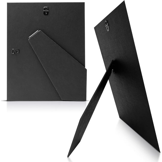 Adjustable Easel Back for 8x10 Picture Frames – Solid Black Cardboard ...