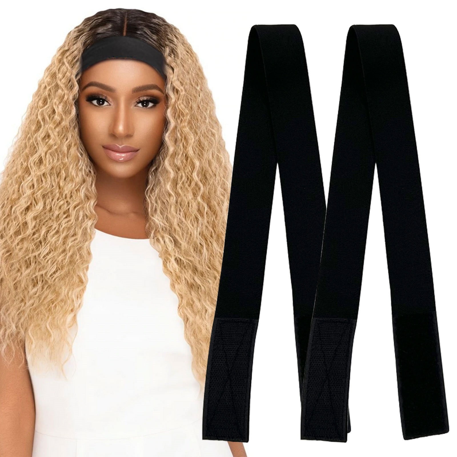 Adjustable Elastic Bands for Lace Wigs - MeltLace Wig Band for Frontal ...