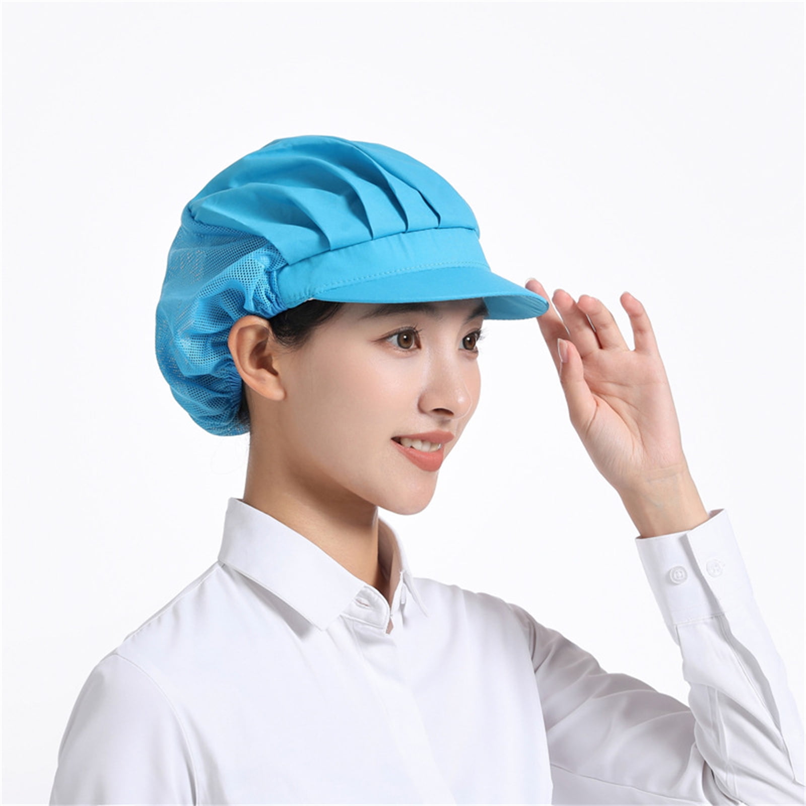 Adjustable Elastic Chefs Hat Worker Hair Net For Kitchen Professional ...