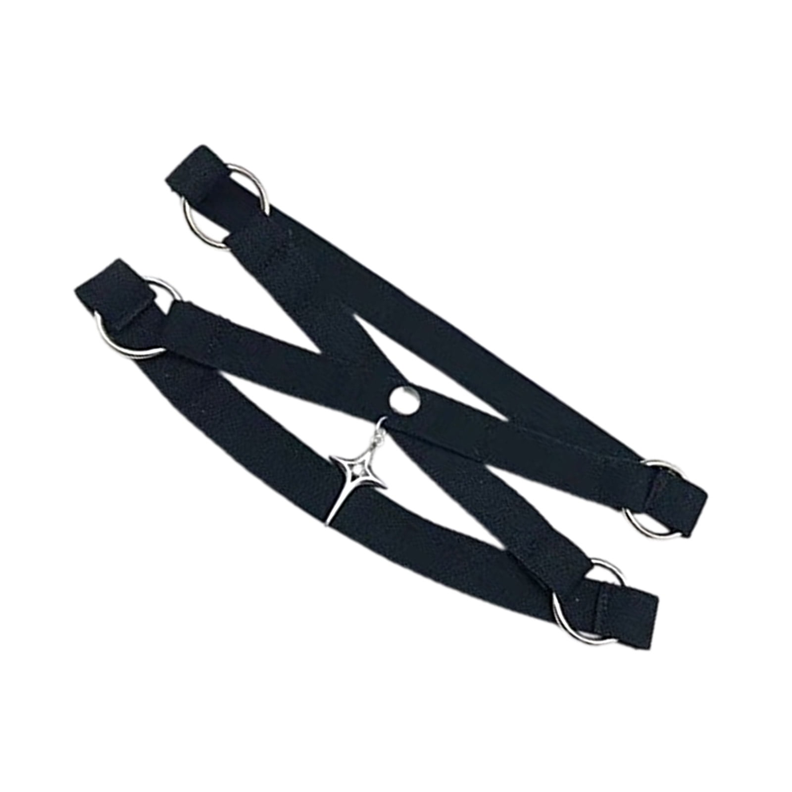Adjustable Elastic Leg Garter Harness with Star Pendant Aesthetic Punk ...