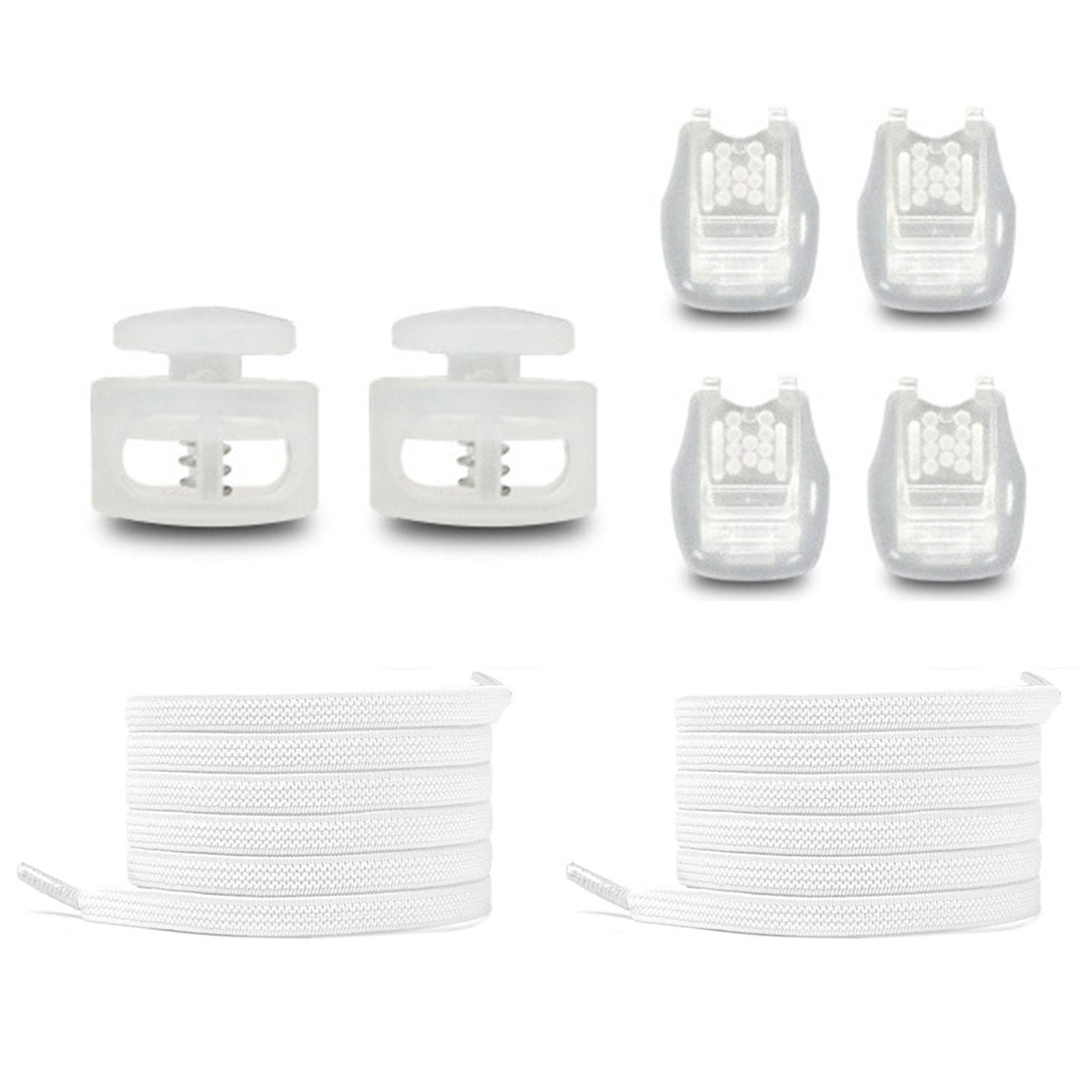 Adjustable Elastic Shoe Laces with Cord Lock Fasteners 3mmX100cm ...