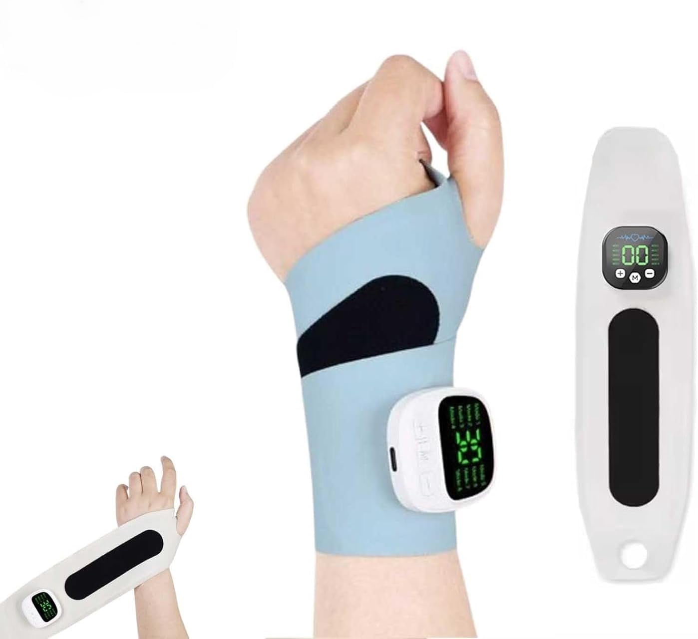 Adjustable Electric Carpal Tunnel Wrist Massager with 8 Modes and 30 ...