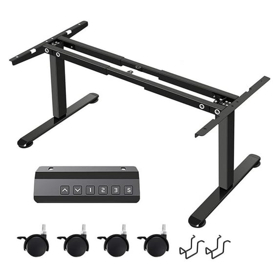 Adjustable Electric Standing Desk Legs with Dual-Beam Frame & Wheels ...