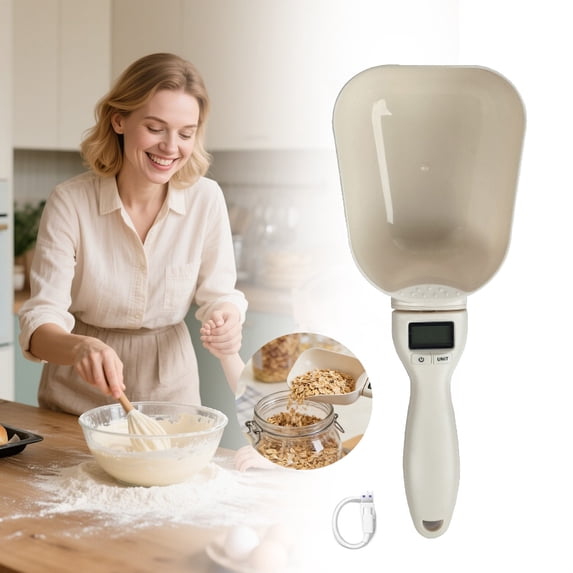 Adjustable Electronic Measuring Spoon 0.1-800 g, Digital Gram Scale ...