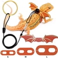 Adjustable Escape-Proof Lizard Leash with Harness, Lightweight Reptile ...