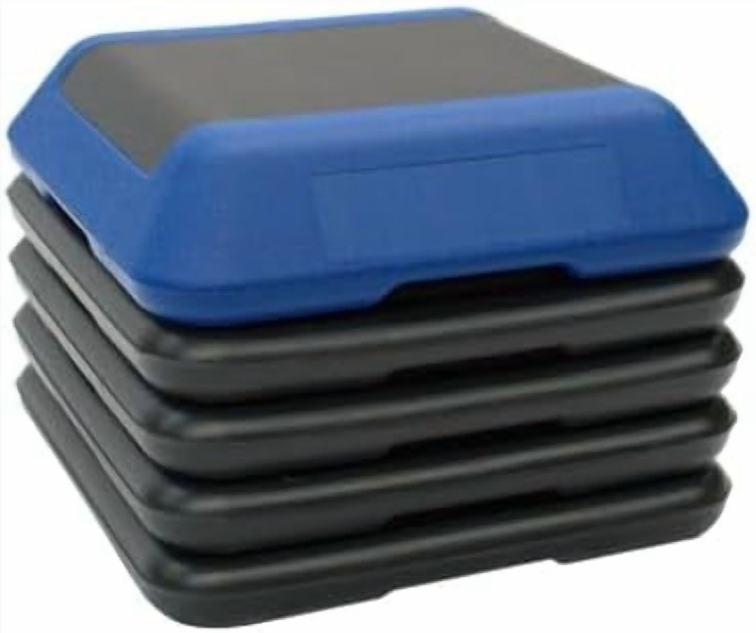 Adjustable Exercise Step Platform 16"x16" with Stackable Step Risers ...