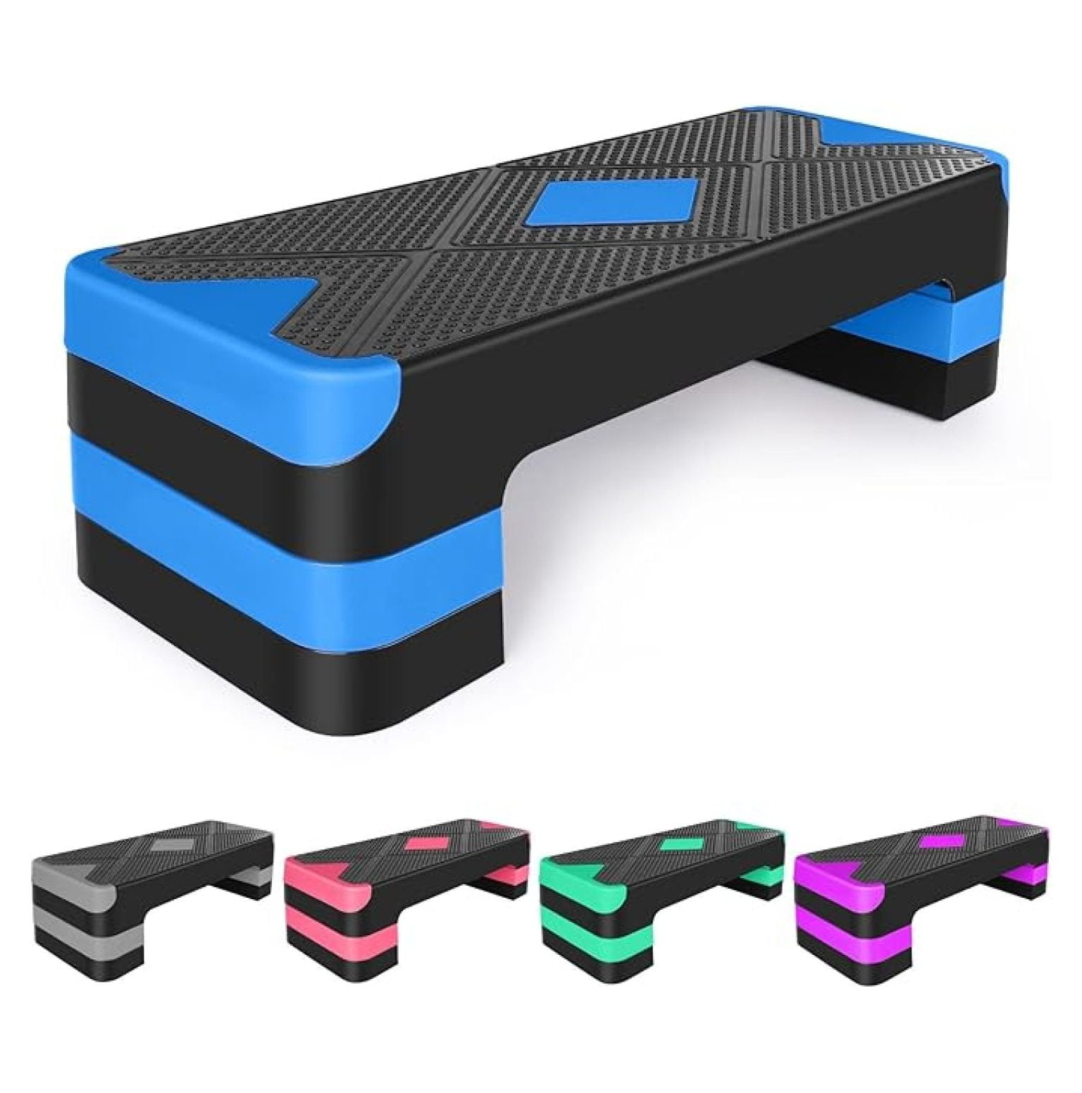 Adjustable Exercise Workout Aerobic Stepper Step Platform Trainer ...
