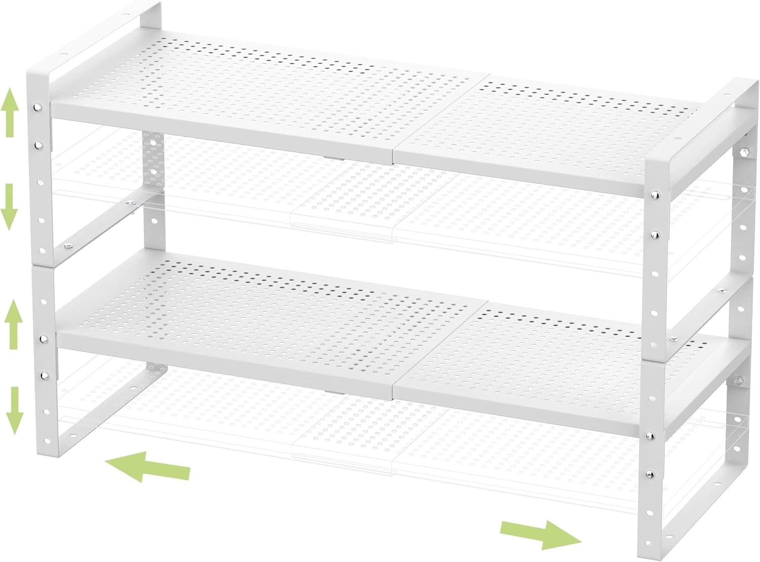 Adjustable Expandable Stackable Spice Rack Pantry Shelf for Kitchen ...