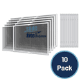 Adjustable & Expandable Window Screen 15" x 21" (10-Pack) Pre-Framed ...