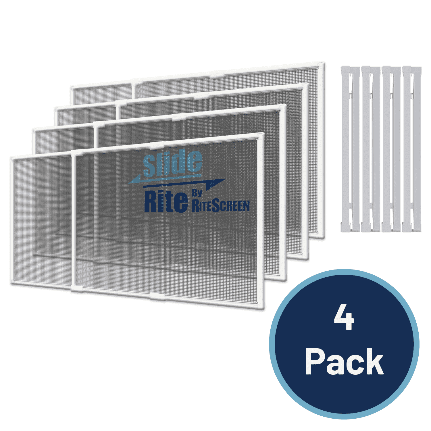 Adjustable & Expandable Window Screen 15" x 21" (4-pack) Pre-Framed ...