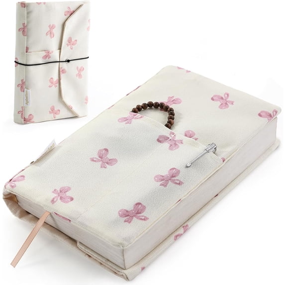 Adjustable Fabric Book Cover with Elastic Band, Washable Reusable ...