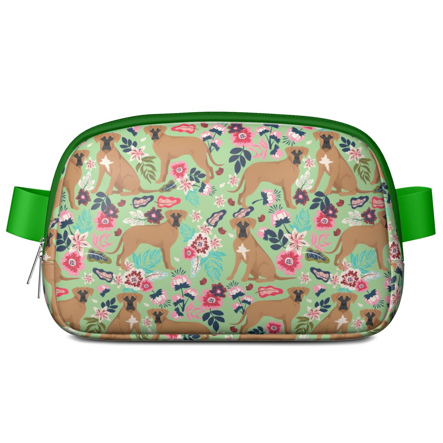 Adjustable Fanny Pack for Dog Owners - Floral Bone Print Belt Bag,Gift ...
