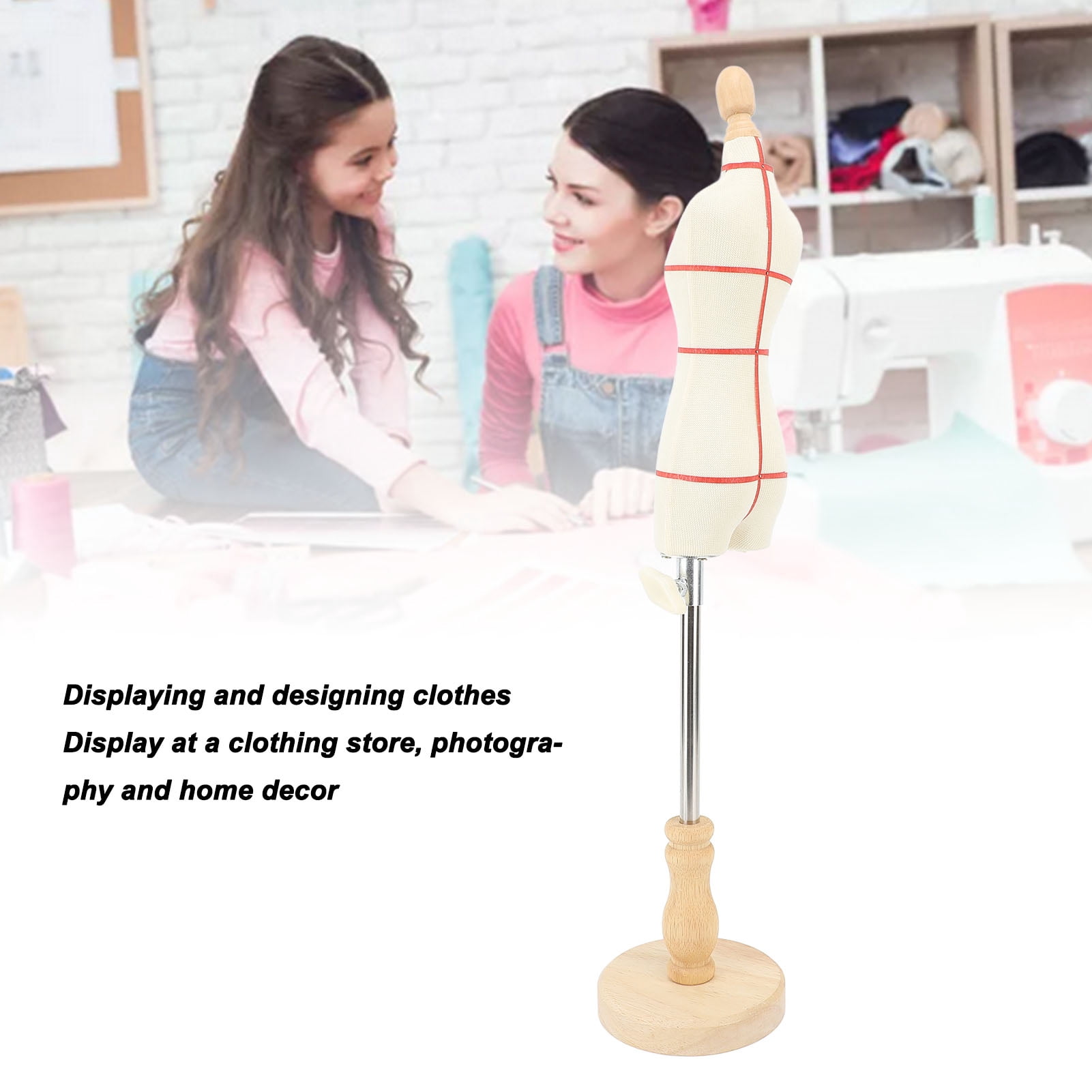 Adjustable Female Mannequin Torso With Stand Dress Form For Sewing ...