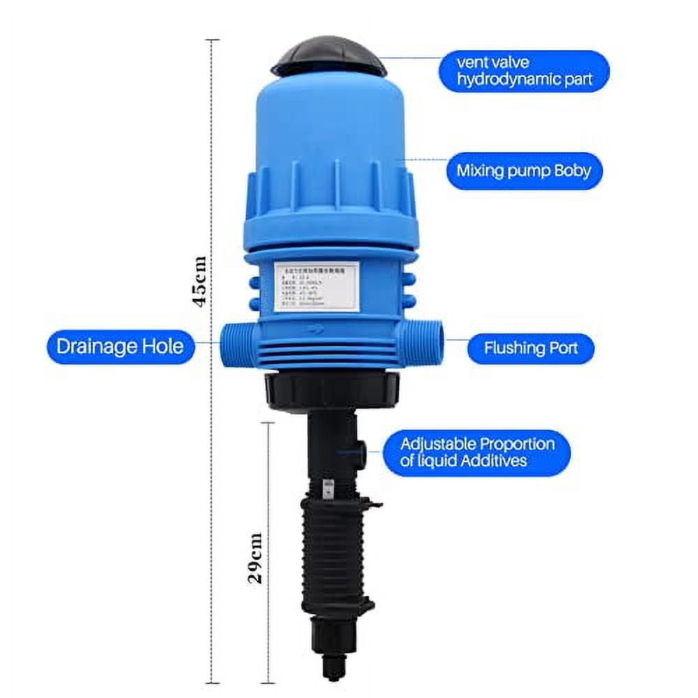 Adjustable Fertilizer Injector 0.4%-4% Chemical Dispenser Drip for ...