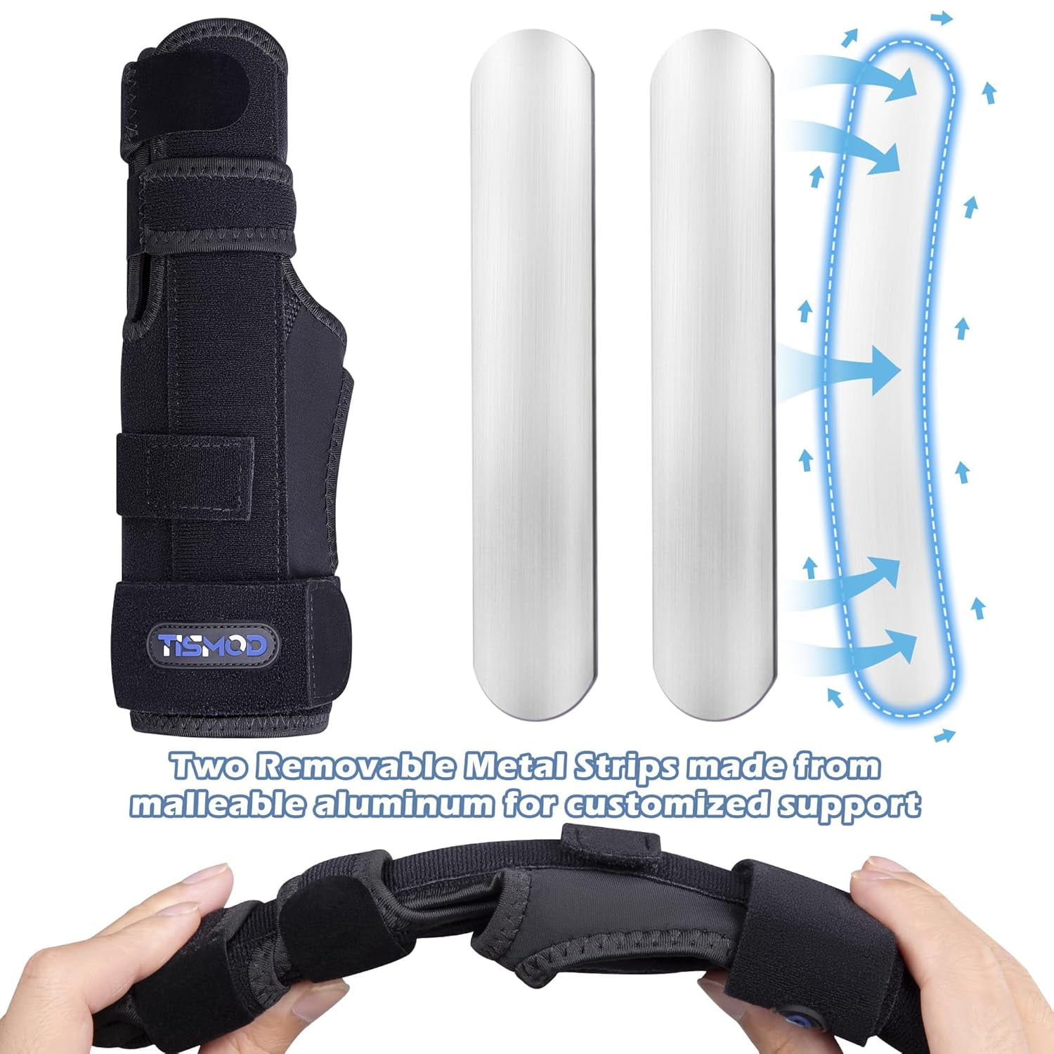 Adjustable Finger Splint Brace for Pinky, Ring, Metacarpals ...