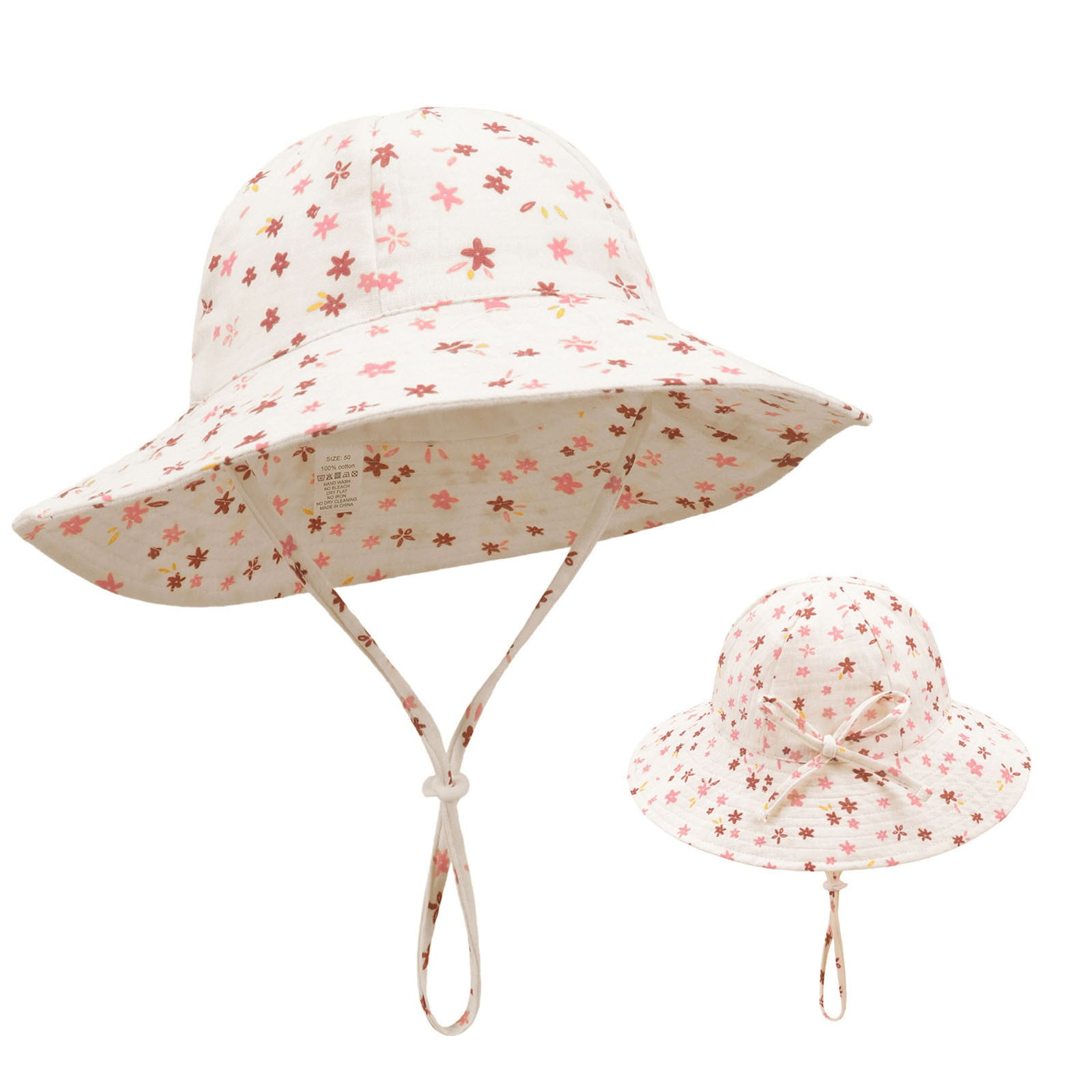 Adjustable Fisherman Sun Hat with UPF 50+ Wide Brim Foldable Design for Toddler Boys Girls ...