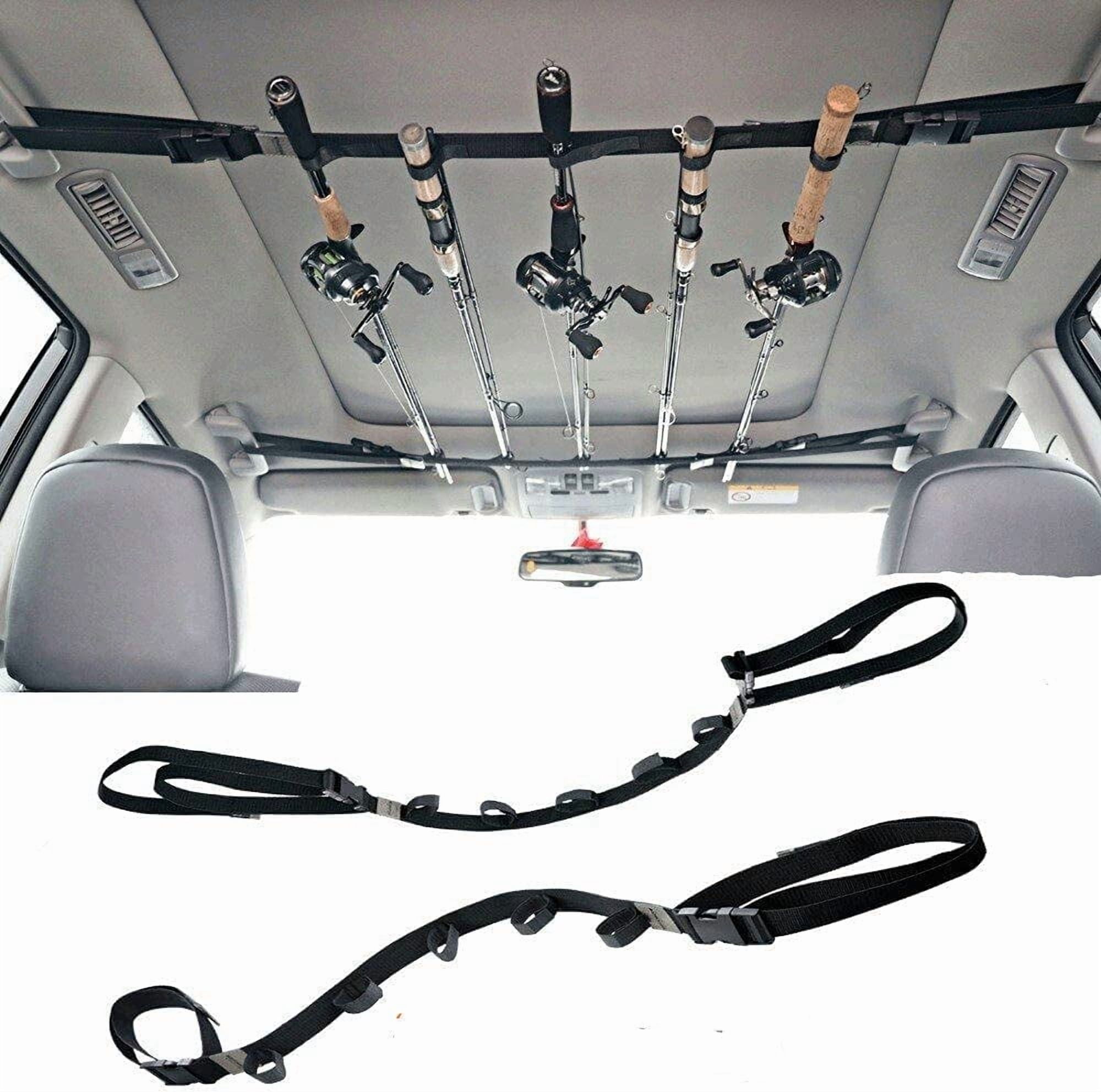 Adjustable Fishing Rod Holder – Easy Carrier Black Vehicle Fishing Pole ...