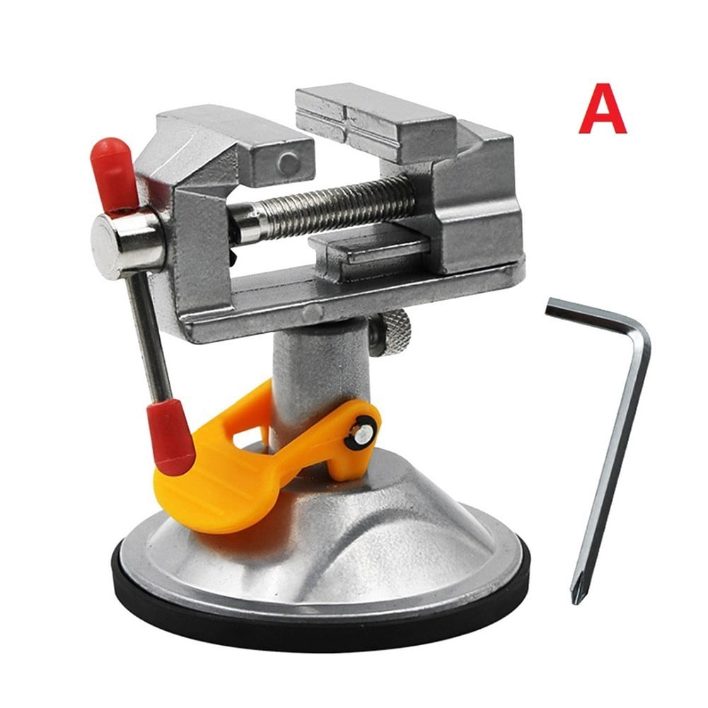 Adjustable Fixed Electric Small Table Bench Vise 360° Rotatable Grinder ...