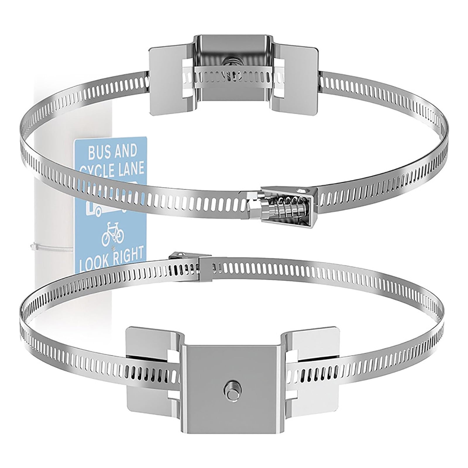 Adjustable Fixing Clip for Large Poles Versatile Street Sign Bracket ...