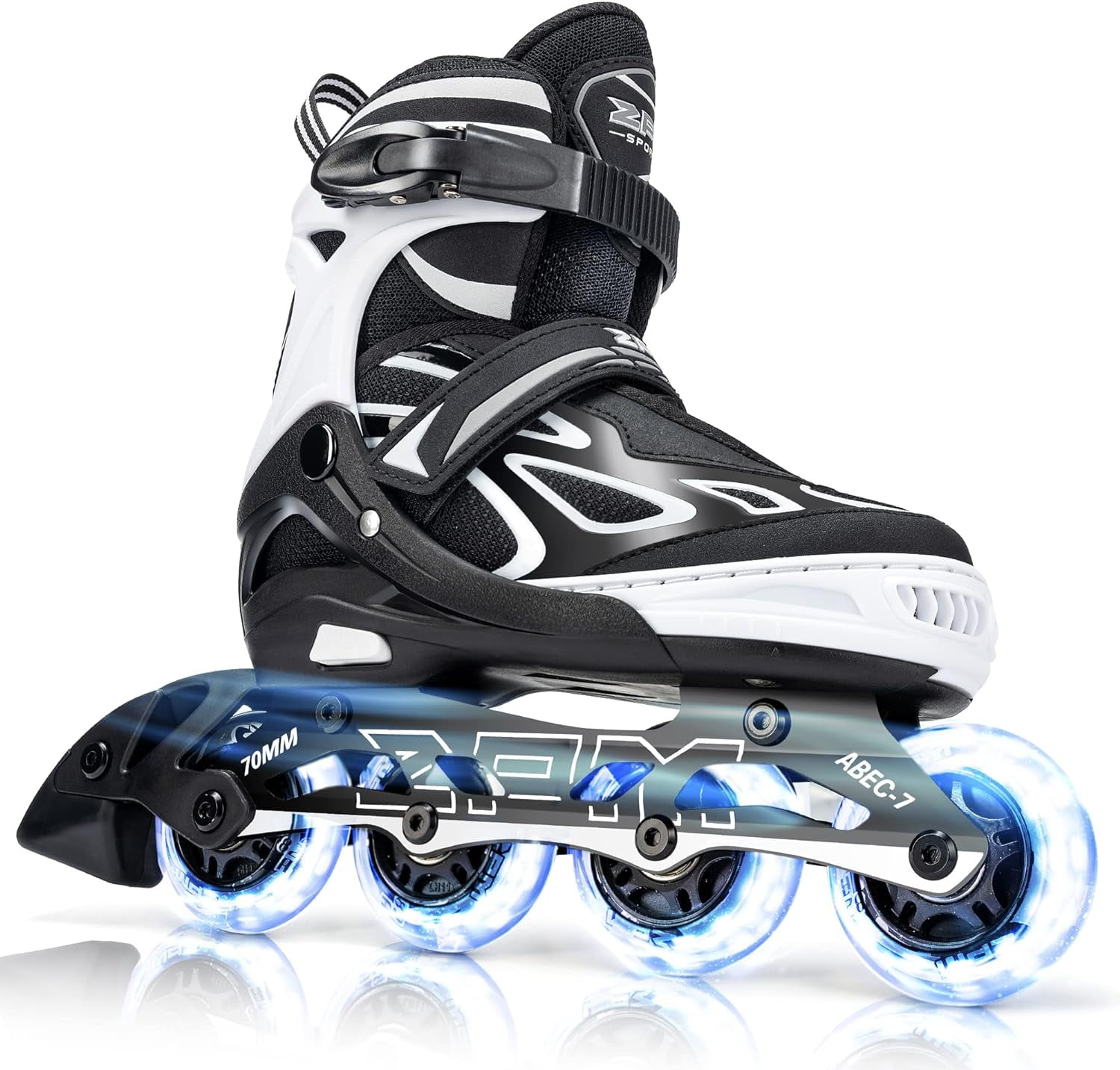 Adjustable Flashing Inline Skates, All Wheels Light Up, Fun ...