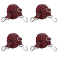 Adjustable Flat Bungee Cords with Hook, 4 Pcs Heavy Duty Long Bungee ...