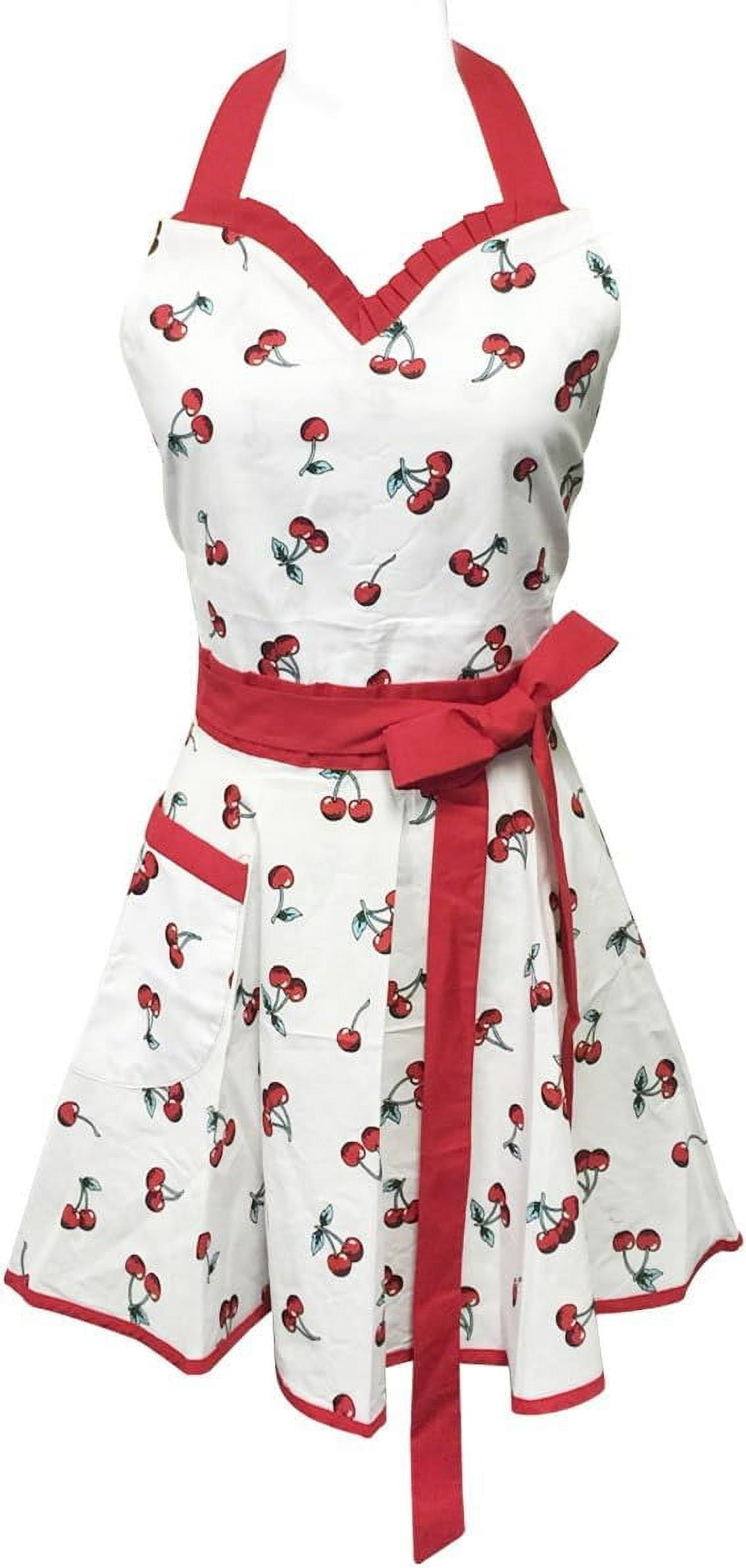 Adjustable Flirty Hostess Apron, Sweet Cherries - Walmart.com