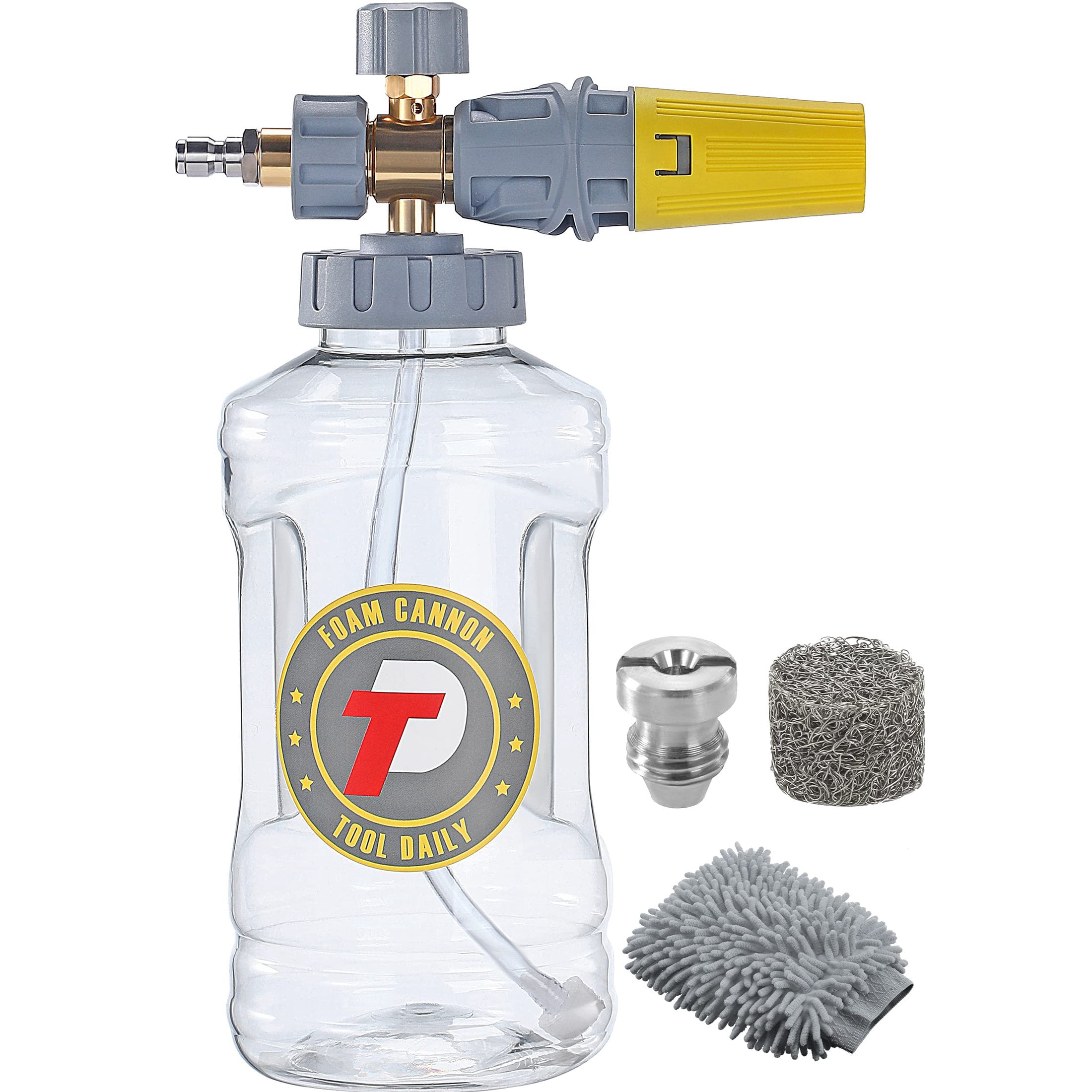 Adjustable Foam Cannon Blaster with Quick Connect and Extra Nozzle ...