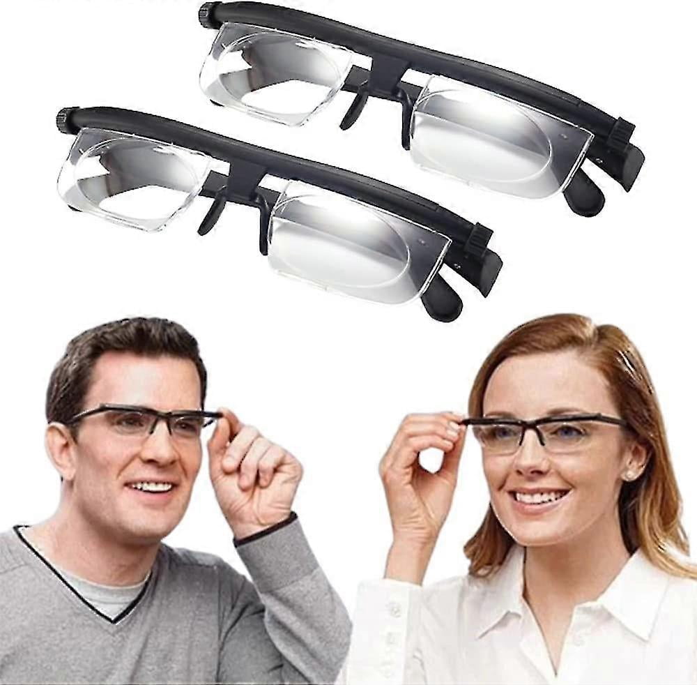 Adjustable Focus Glasses Dial Vision Near And Far Sight, Hd Zoom ...