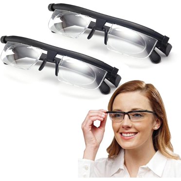 Flexible Focus Adjustable Glasses, Adjustable Dial Vision Reading ...