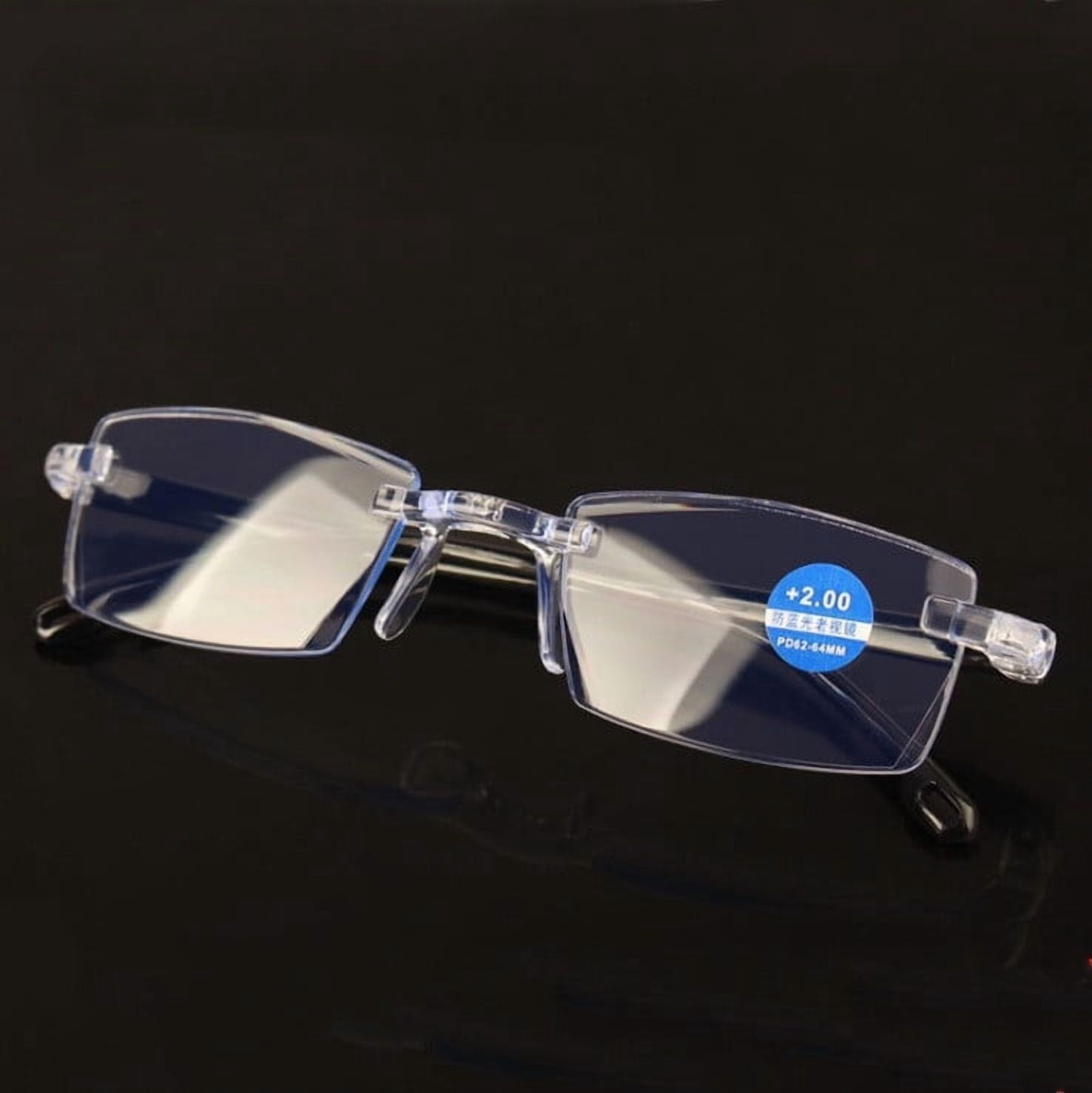 Focus Reading Glasses with Blue Light Filter, Spring Hinges & Soft Nose ...