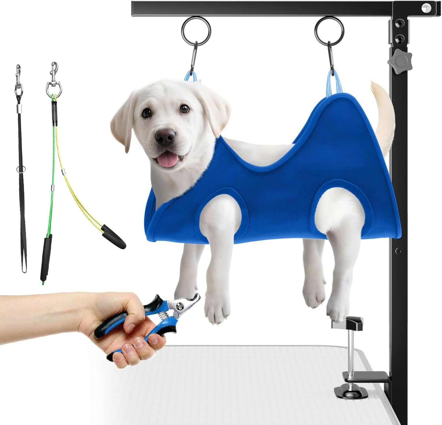 Adjustable Foldable Dog Grooming Arm with Heavy-Duty Clamp: 26" to 40 ...