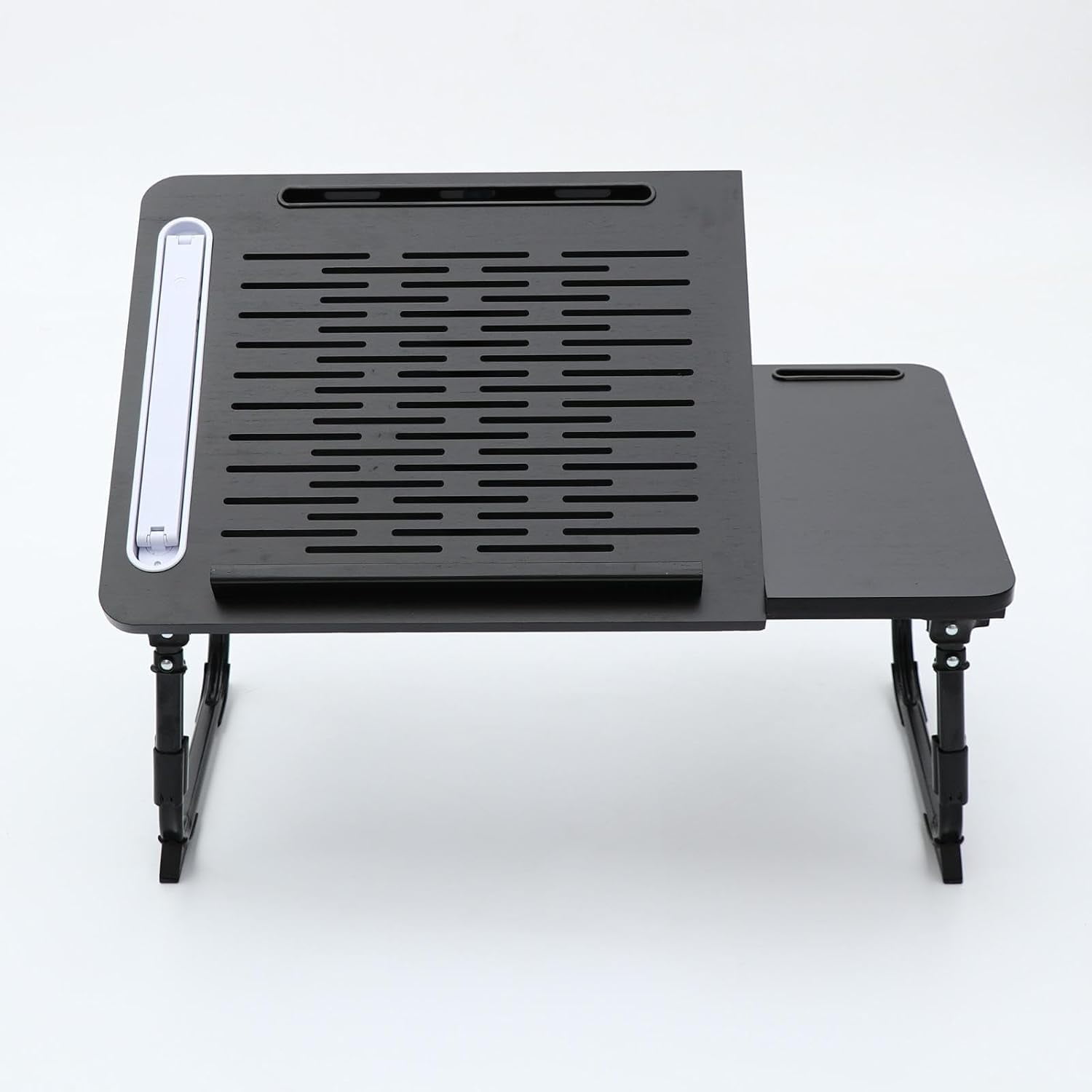 Adjustable Foldable Laptop Table with LED Lamp, Ergonomic Multi-Purpose ...