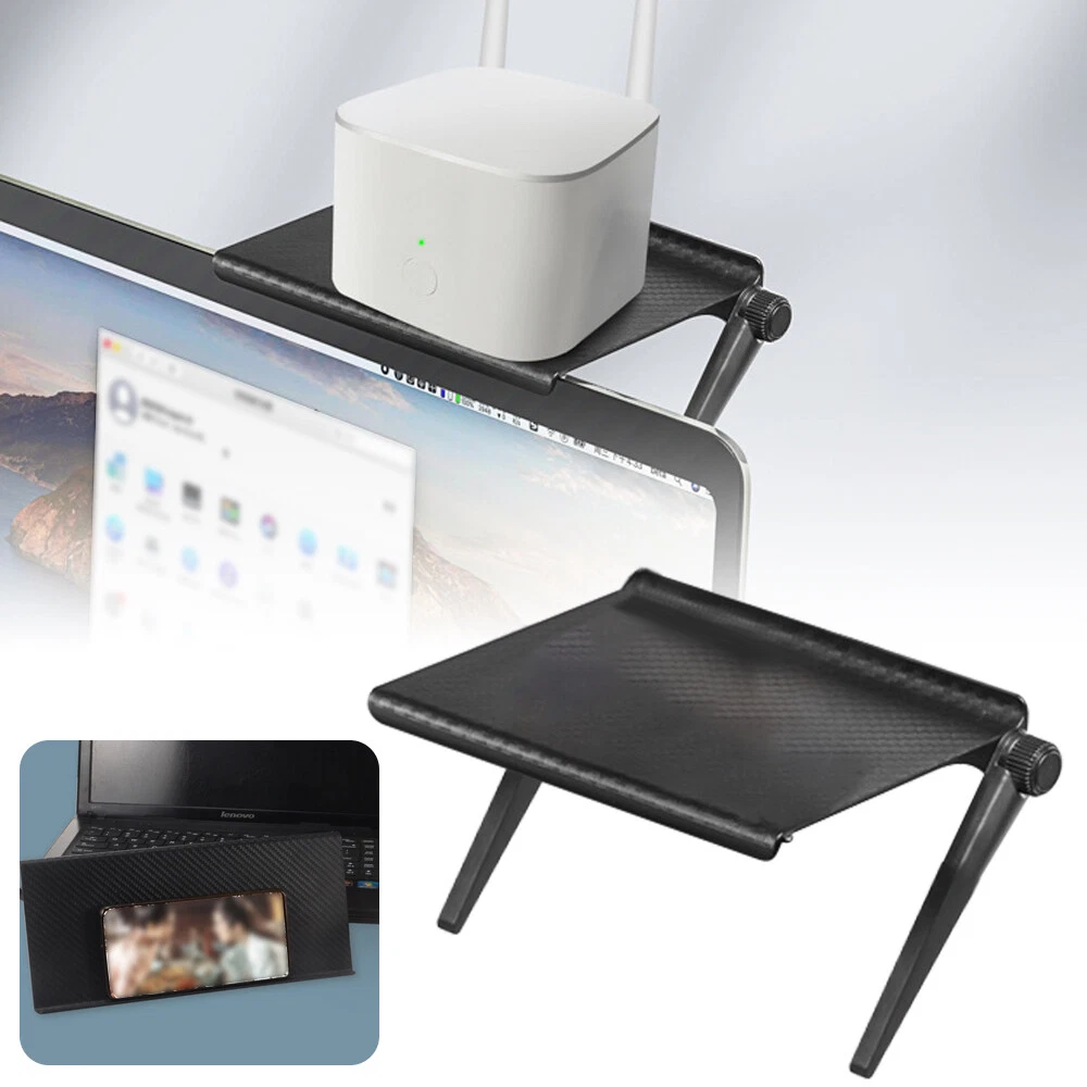 Adjustable Foldable Monitor Tv Screen Storage Rack Desk Top Home Shelf ...