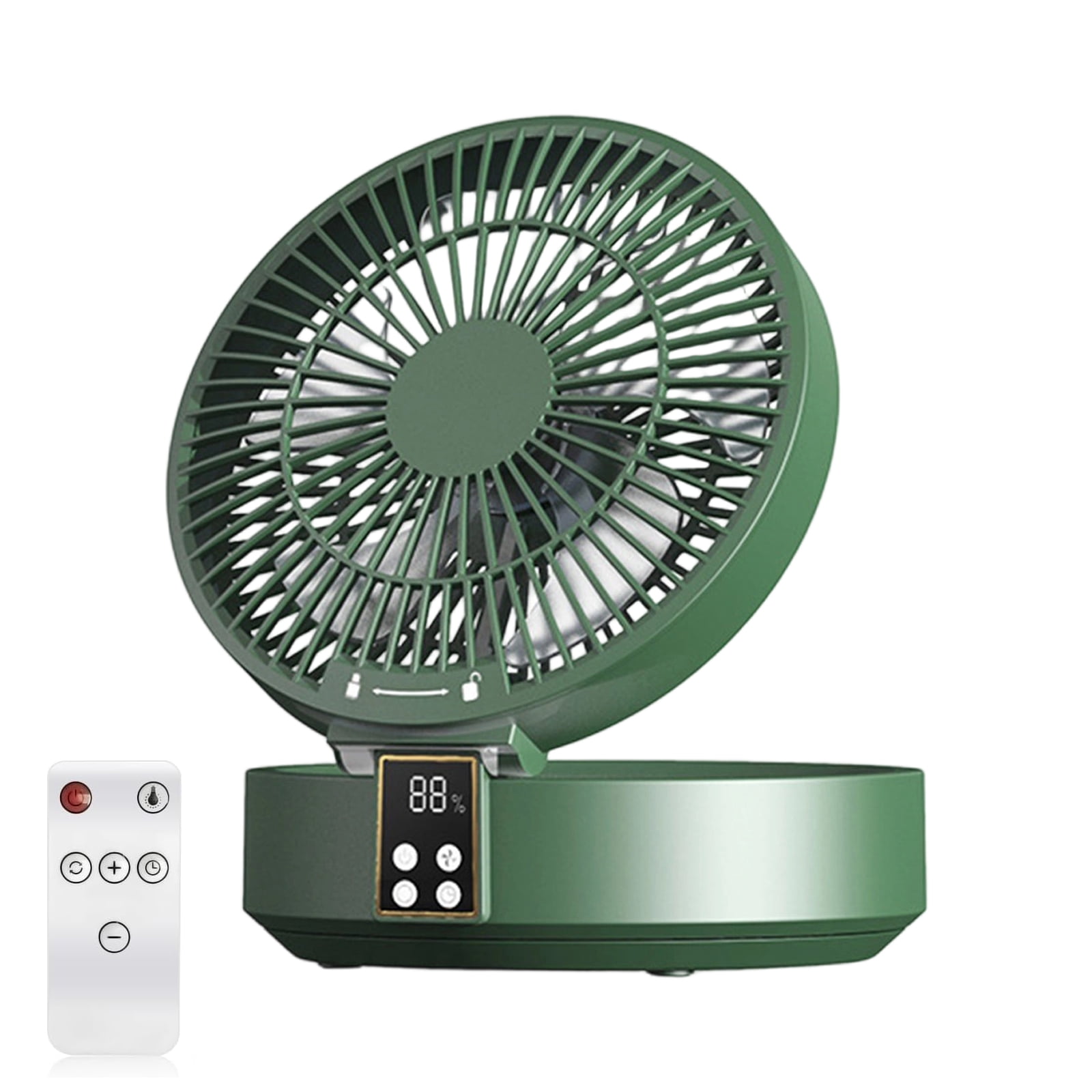 Adjustable Foldable USB Desk Fan with 120° Rotation Remote Control ...