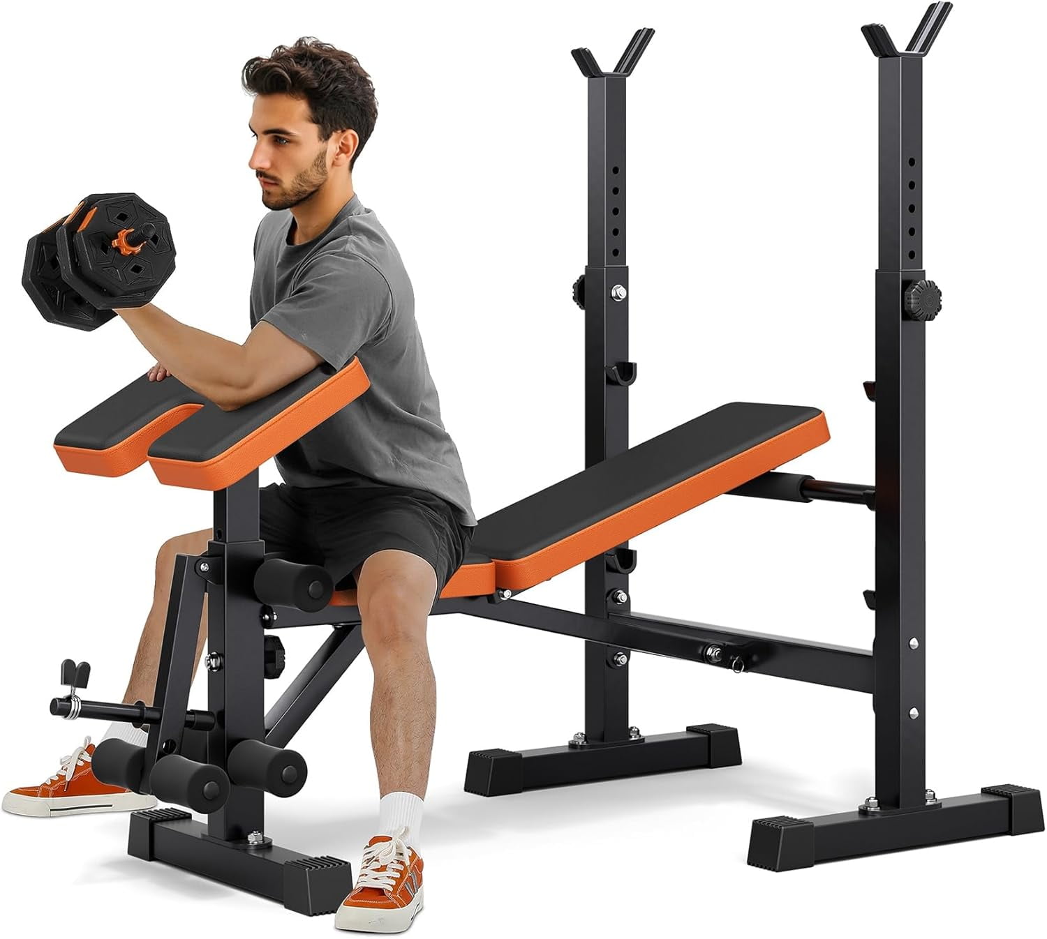 Adjustable/Foldable Weight Bench, 660LBS Home Gym Workout Bench Lifting ...