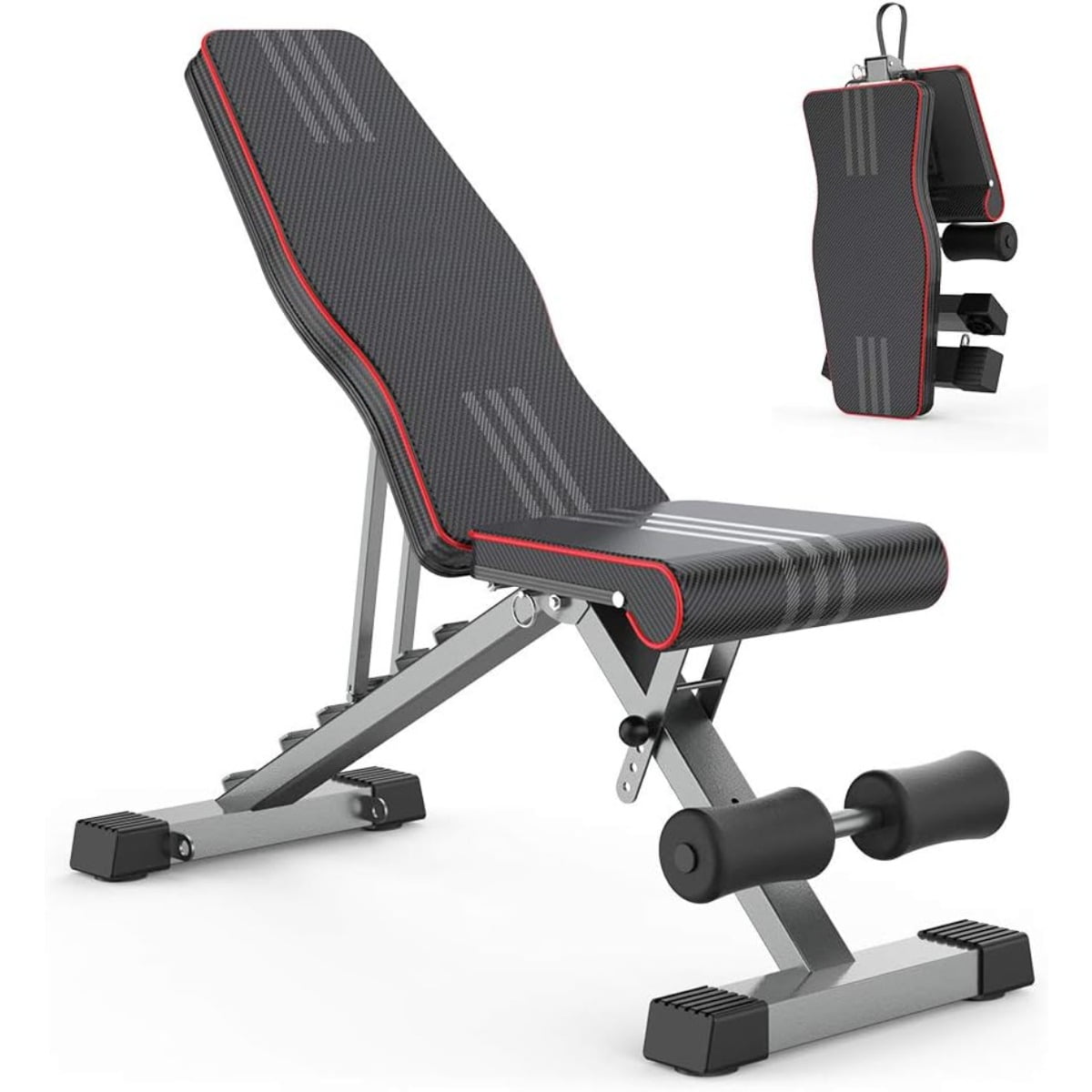 Adjustable Foldable Weight Bench, Lifting Sit-up Multi-use Workout ...