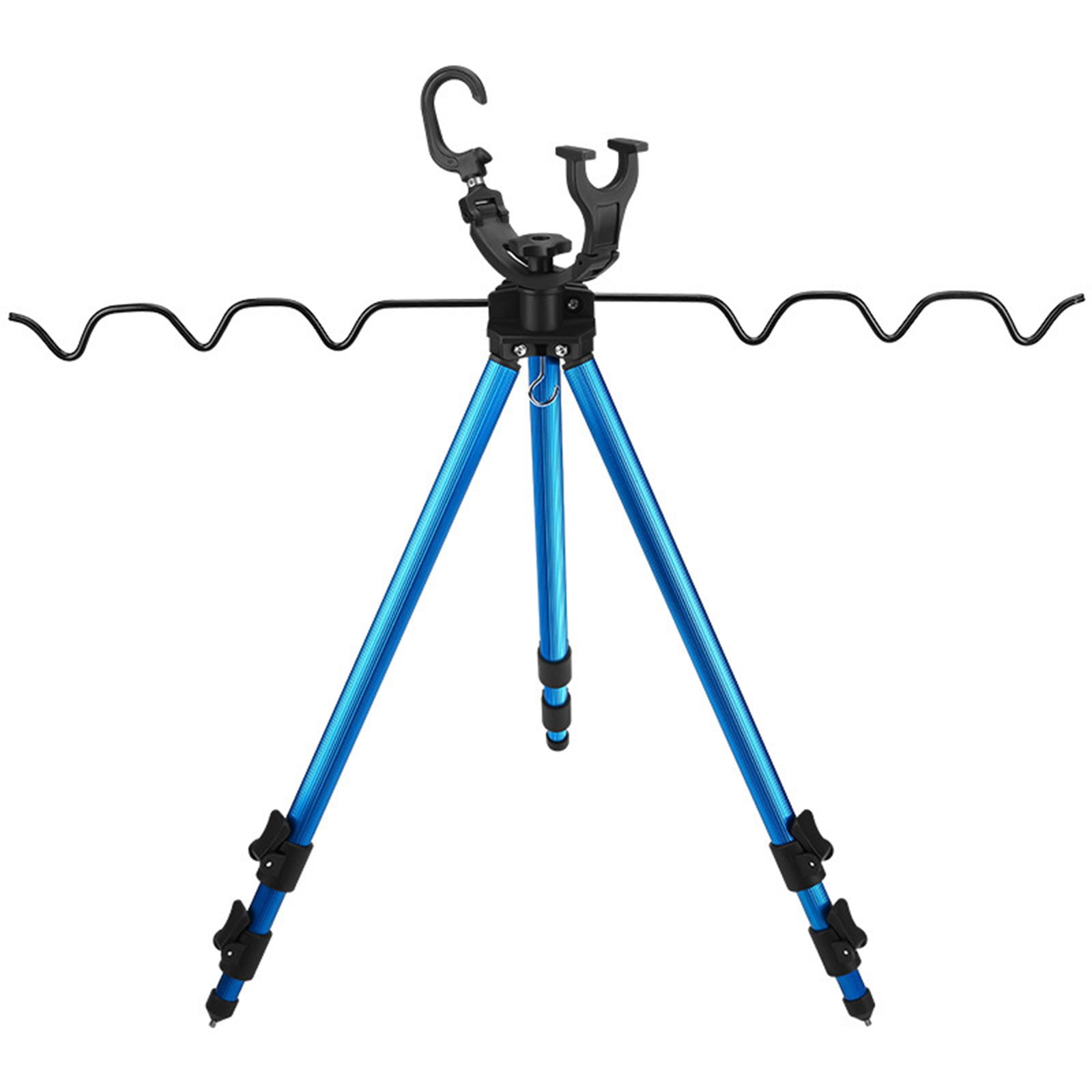 Adjustable Folding Fishing Rod Tripod Bracket Fishing Rod Rest Tripod ...