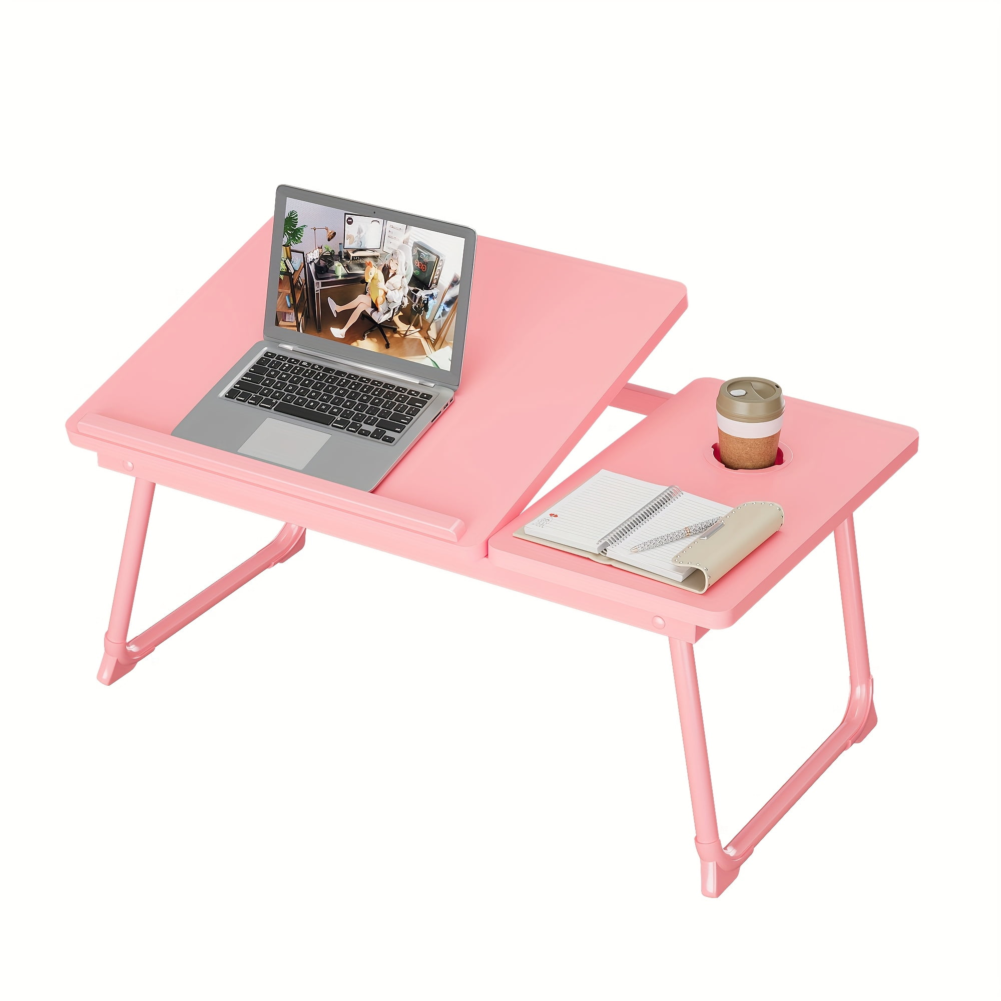 Adjustable Folding Lap Desk - Portable Bed Table Tray for Laptop ...