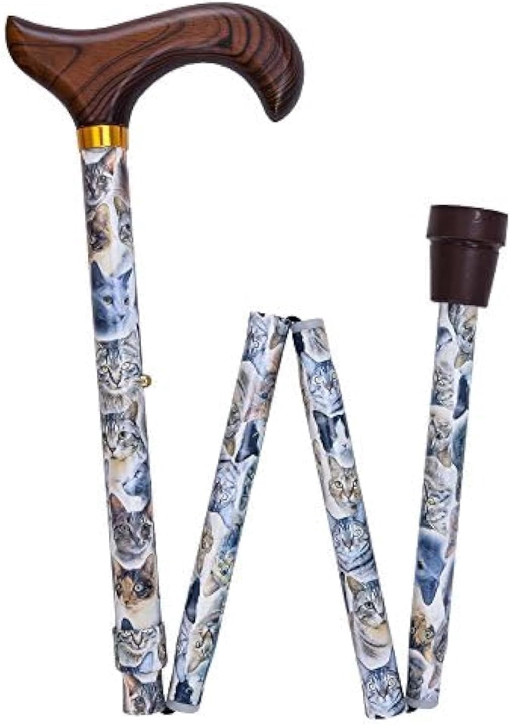 Adjustable Folding Walking Cane for Dog & Cat Lovers – Lightweight ...