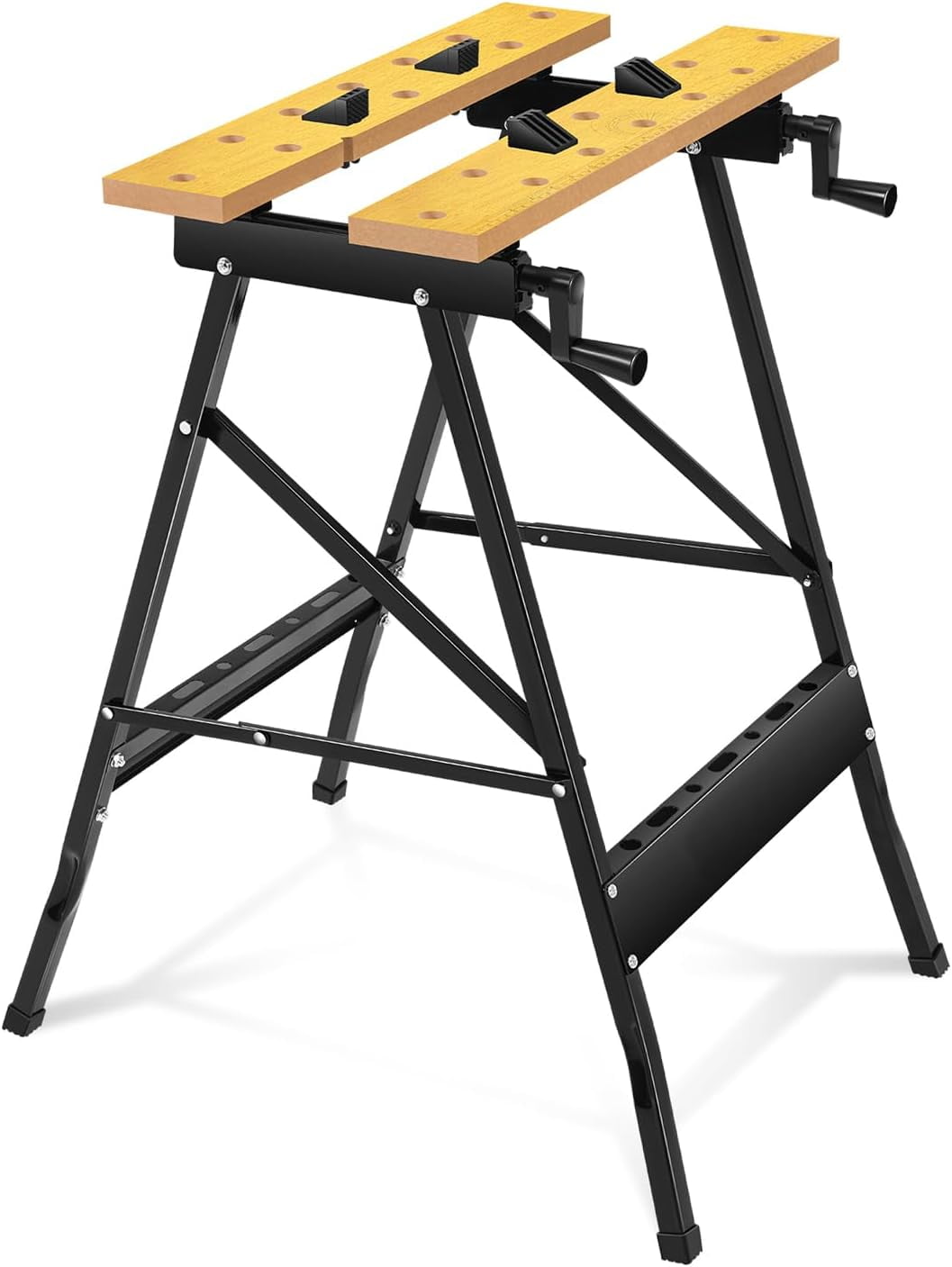 Adjustable Folding Workbench with Built-in Ruler & Protractor, Portable ...