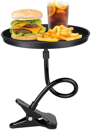 Adjustable Food Tray for Car, 360° Non-Slip Swivel Car Food Table, 8.7 ...