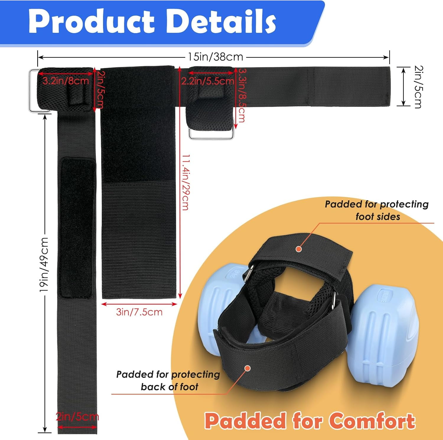 Adjustable Foot Attachment for Leg Workouts – Secure Tibialis Trainer ...