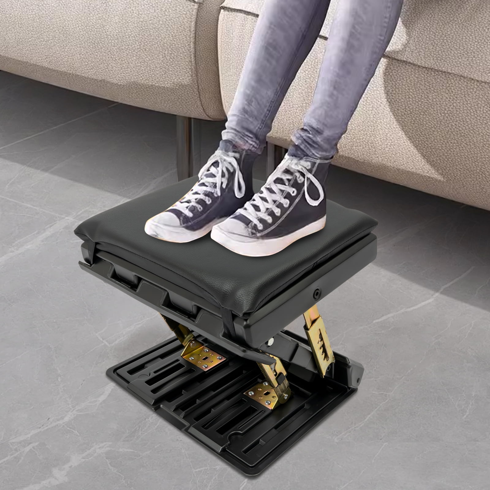Adjustable Foot Rest, Portable Footrest 4 Angle Levels 4 Height Levels ...