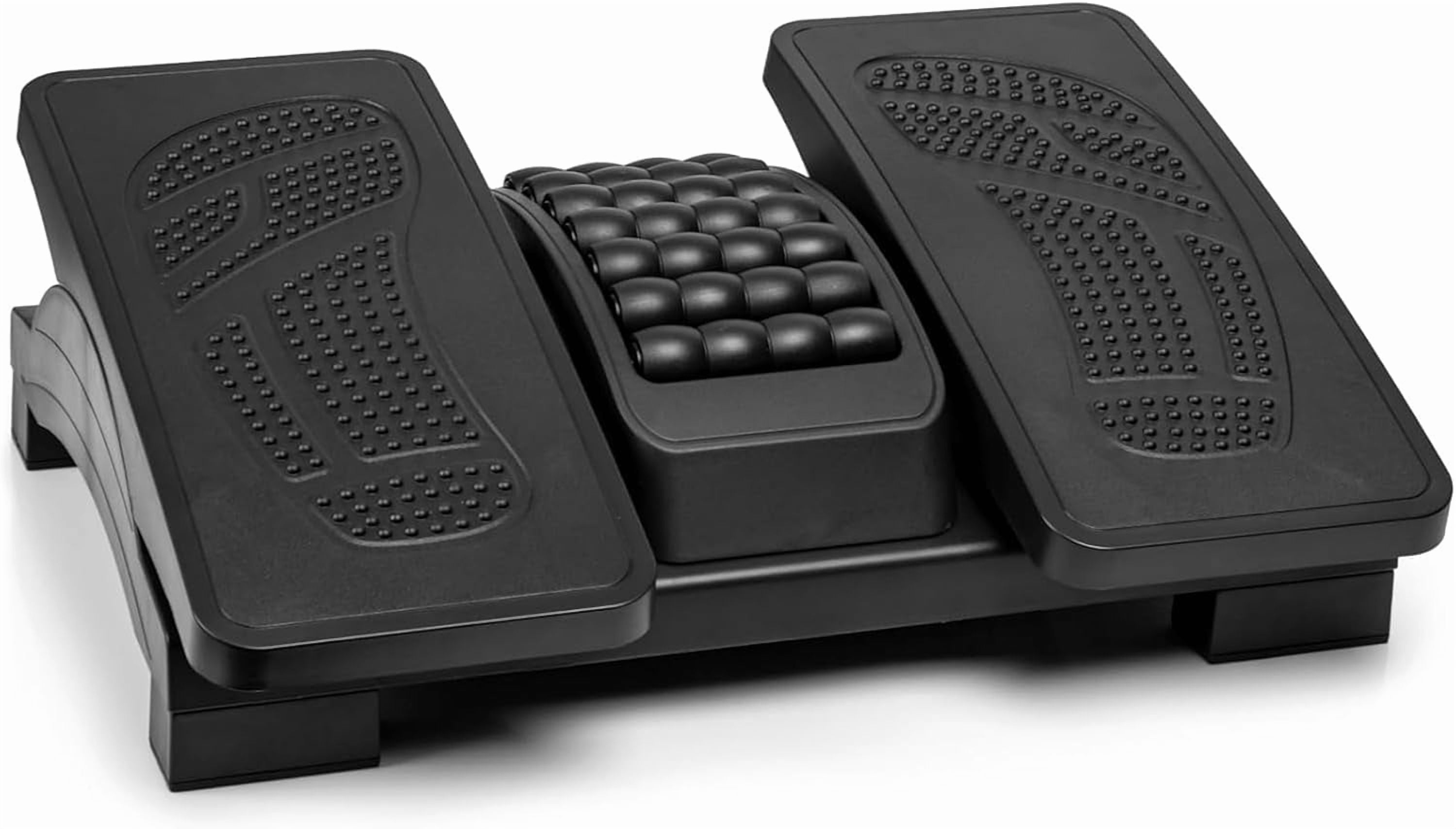 Adjustable Under Desk Foot Rest - Massage Texture & Roller, 3 Heights ...